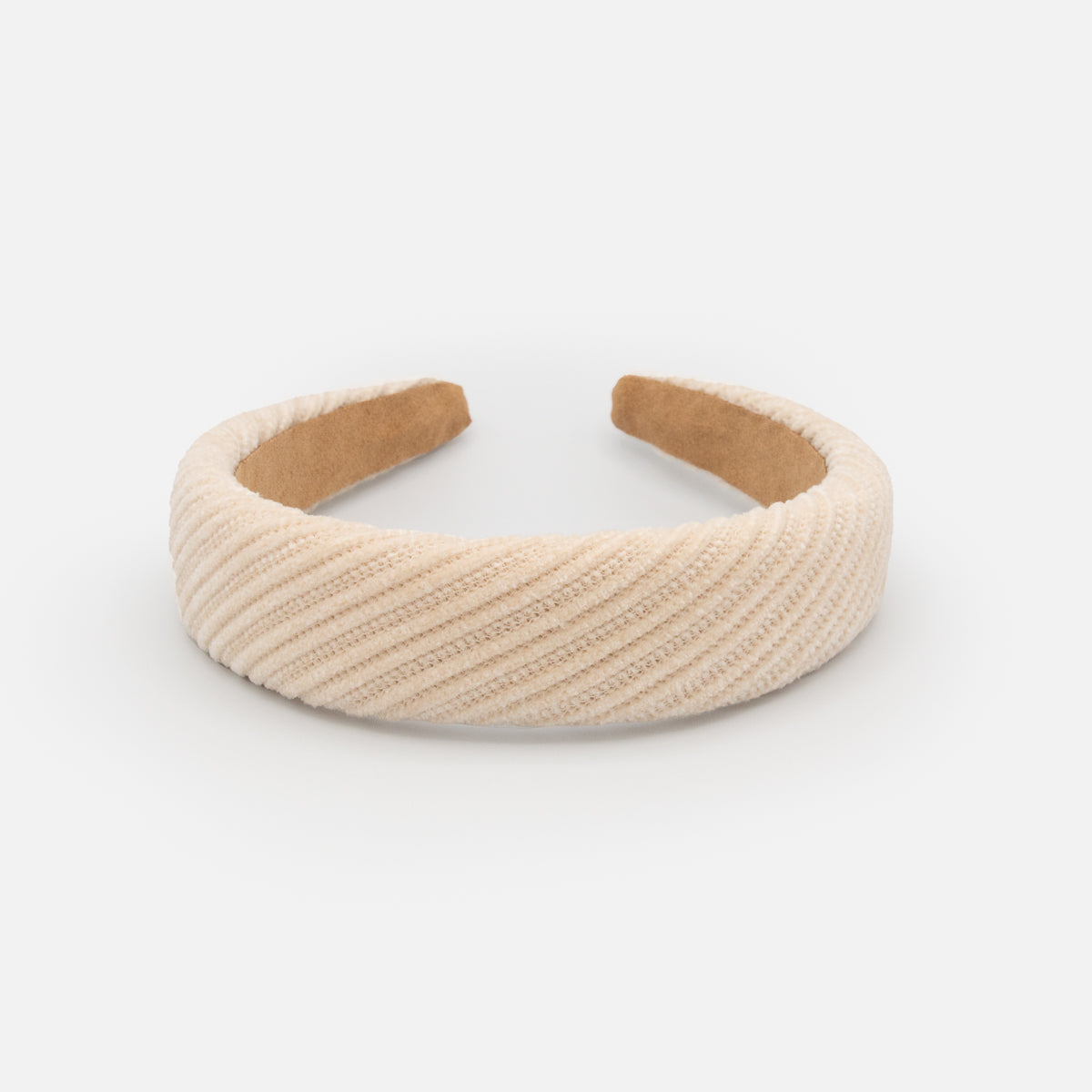 Ivory headband with stripes – Bizou