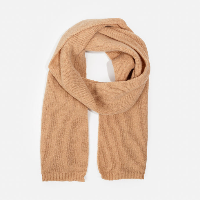 Beige Knit Scarf | Bizou – Bizou