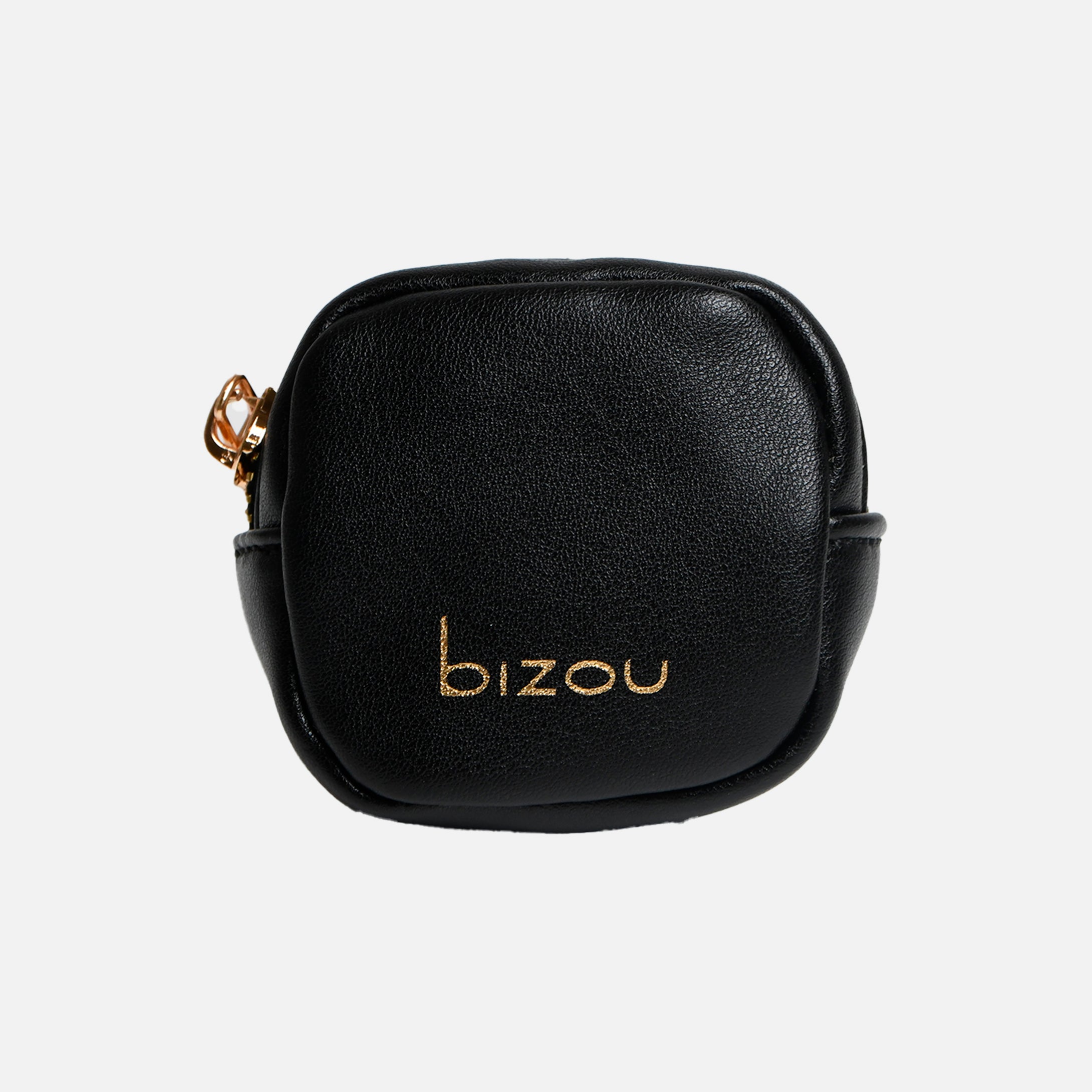 Small black pouch with zipper – Bizou